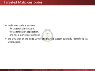 Lecture # 14: Salami and Linearization Attacks | PDF