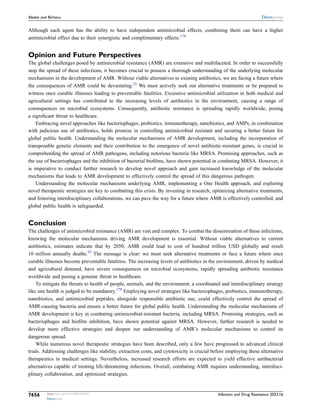 Assefa Asnakew Abebe. Methicillin resistant Staphylococcus aureus: Molecular mechanisms ...