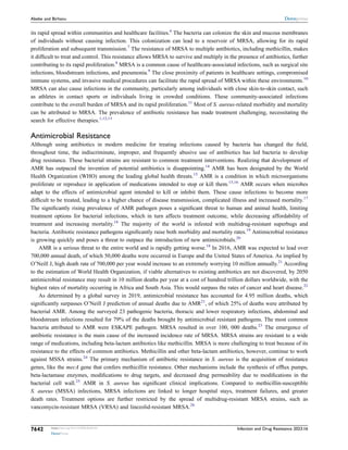 Assefa Asnakew Abebe. Methicillin resistant Staphylococcus aureus: Molecular mechanisms ...