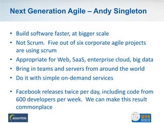 Beyond Scrum: Scaling Agile with Continuous Delivery and Subversion | PPT