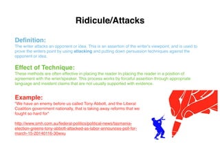 Persuasive Language Techniques | PDF