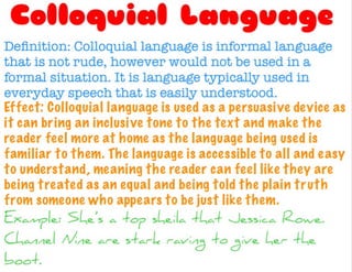 Persuasive Language Techniques | PDF