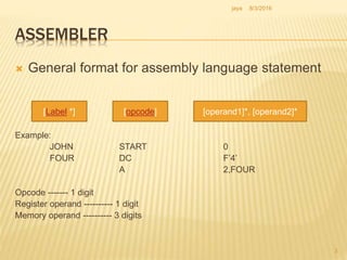 Assembler1 | PPTX