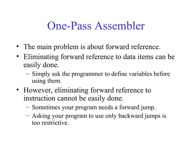 Assembler Design Options Ppt Programming Languages Computing