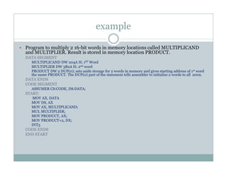 Assembler directives and basic steps ALP of 8086 | PDF