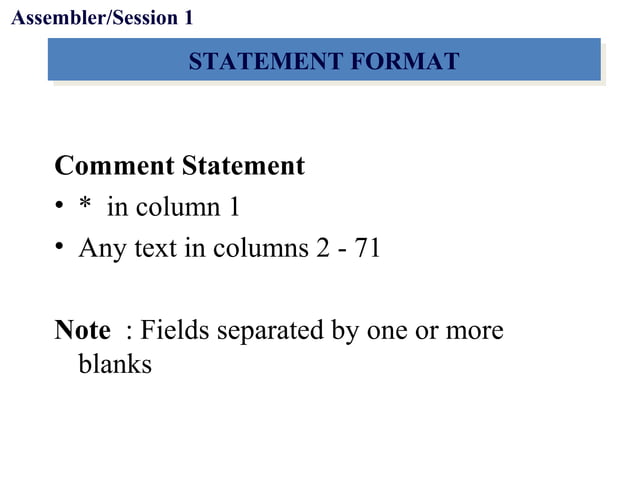 Assembler Language Tutorial For Mainframe Programmers Ppt