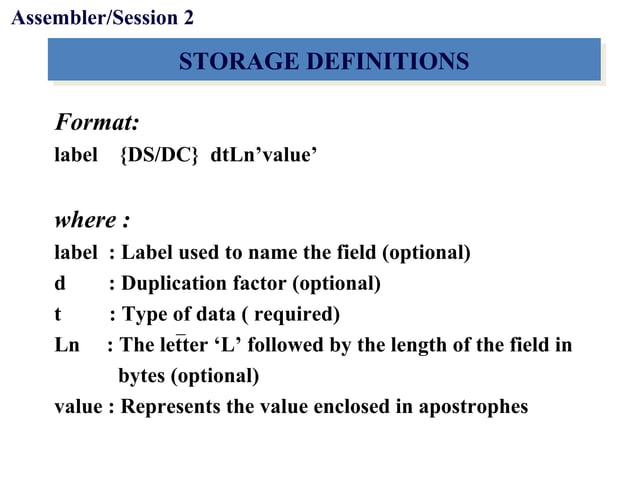 Assembler Language Tutorial For Mainframe Programmers Ppt