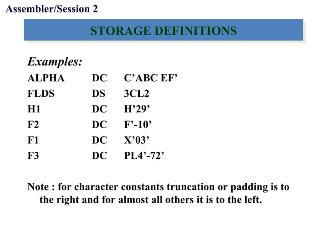 Assembler Language Tutorial For Mainframe Programmers Ppt 