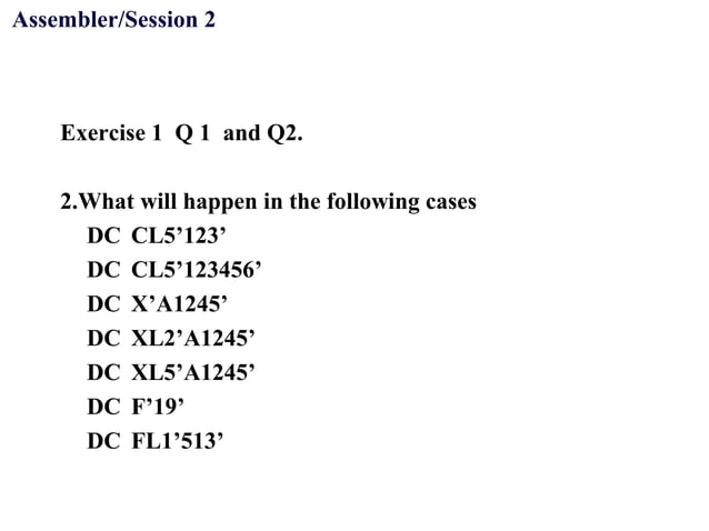 Assembler Language Tutorial for Mainframe Programmers | PPT ...