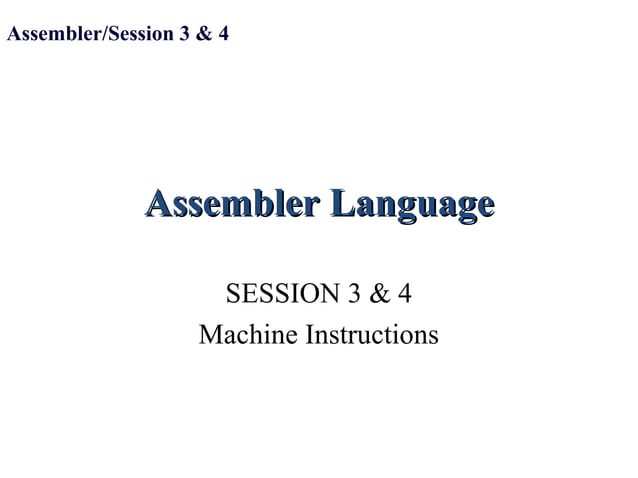 Assembler Language Tutorial for Mainframe Programmers | PPT | Programming Languages | Computing
