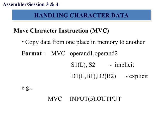 Assembler Language Tutorial For Mainframe Programmers Ppt