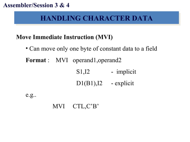 Assembler Language Tutorial For Mainframe Programmers Ppt