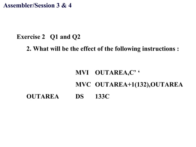 Assembler Language Tutorial for Mainframe Programmers | PPT ...