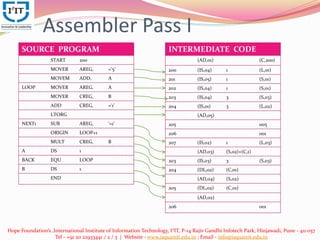 Pass Structure of Assembler | PPTX