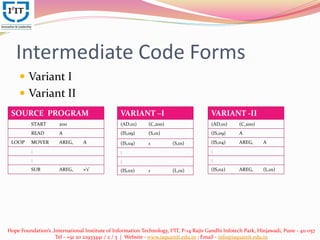 Pass Structure of Assembler | PPTX