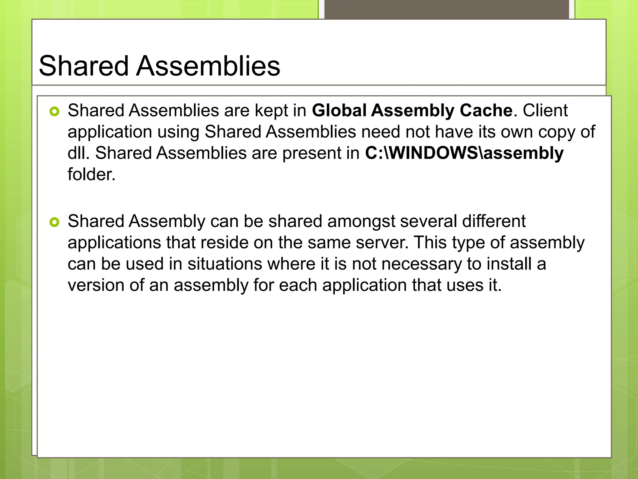 assemblies and its types in the computer system | PPT