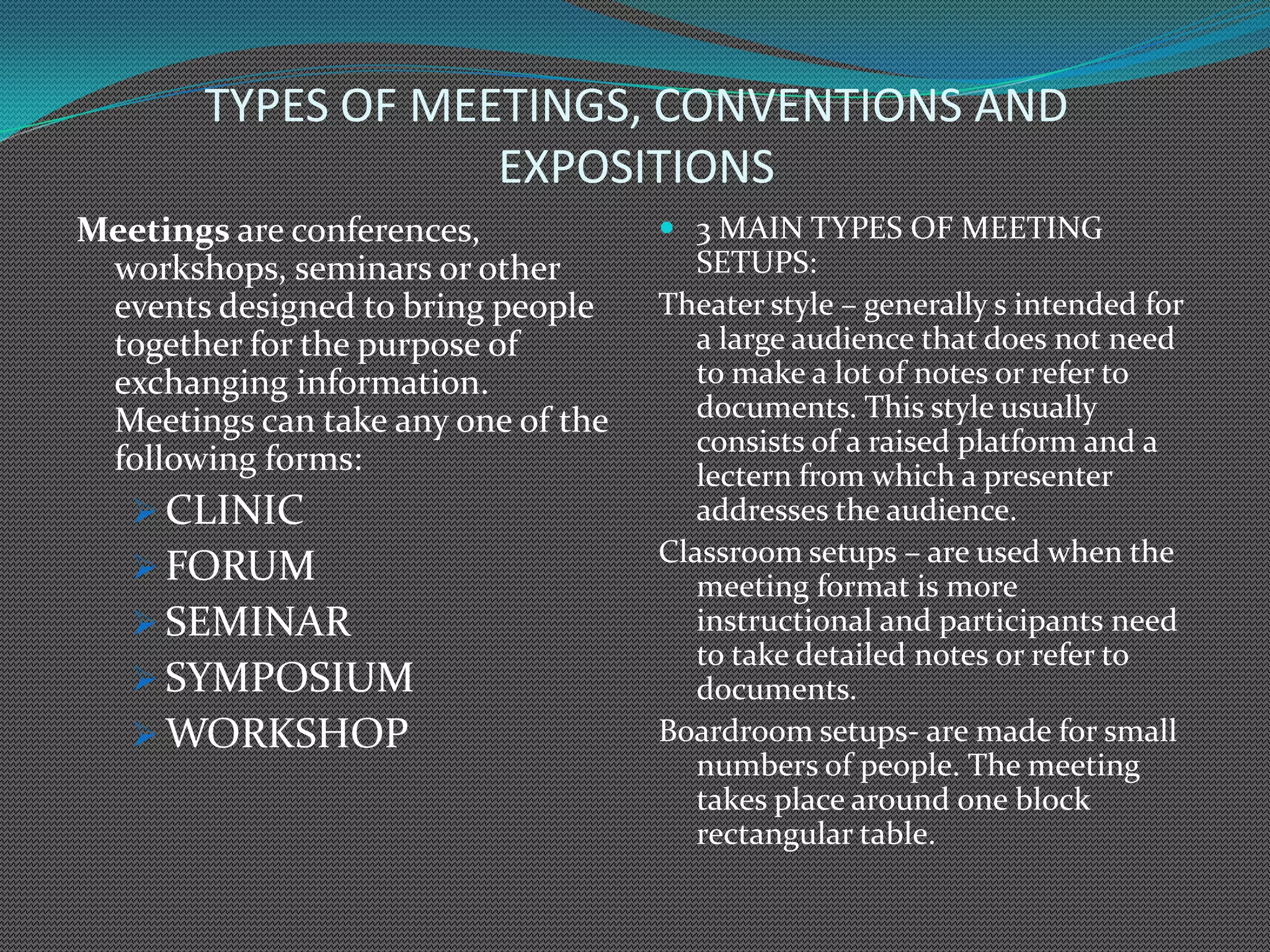 Assemblies and event management | PPTX