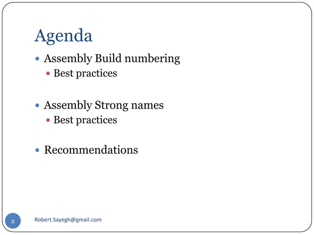 Assemblies Versioning And Signing Ppt