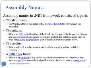 Assemblies versioning and signing | PPT