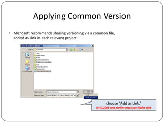 Assemblies versioning and signing | PPT