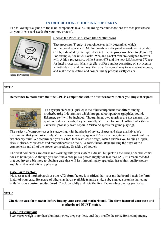Assembling a computer | PDF