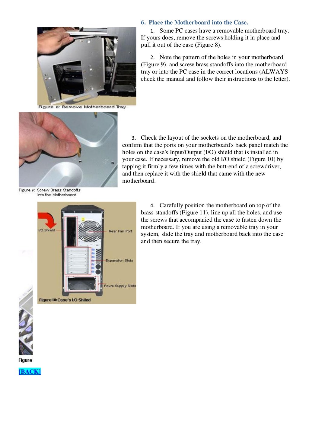 Assembling A Computer