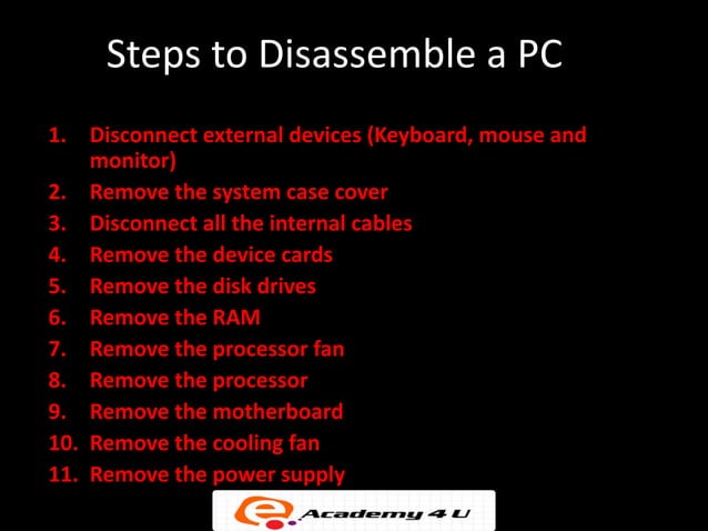 Assembling and deassembling | PPT