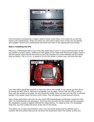 Assembling of pc | DOC