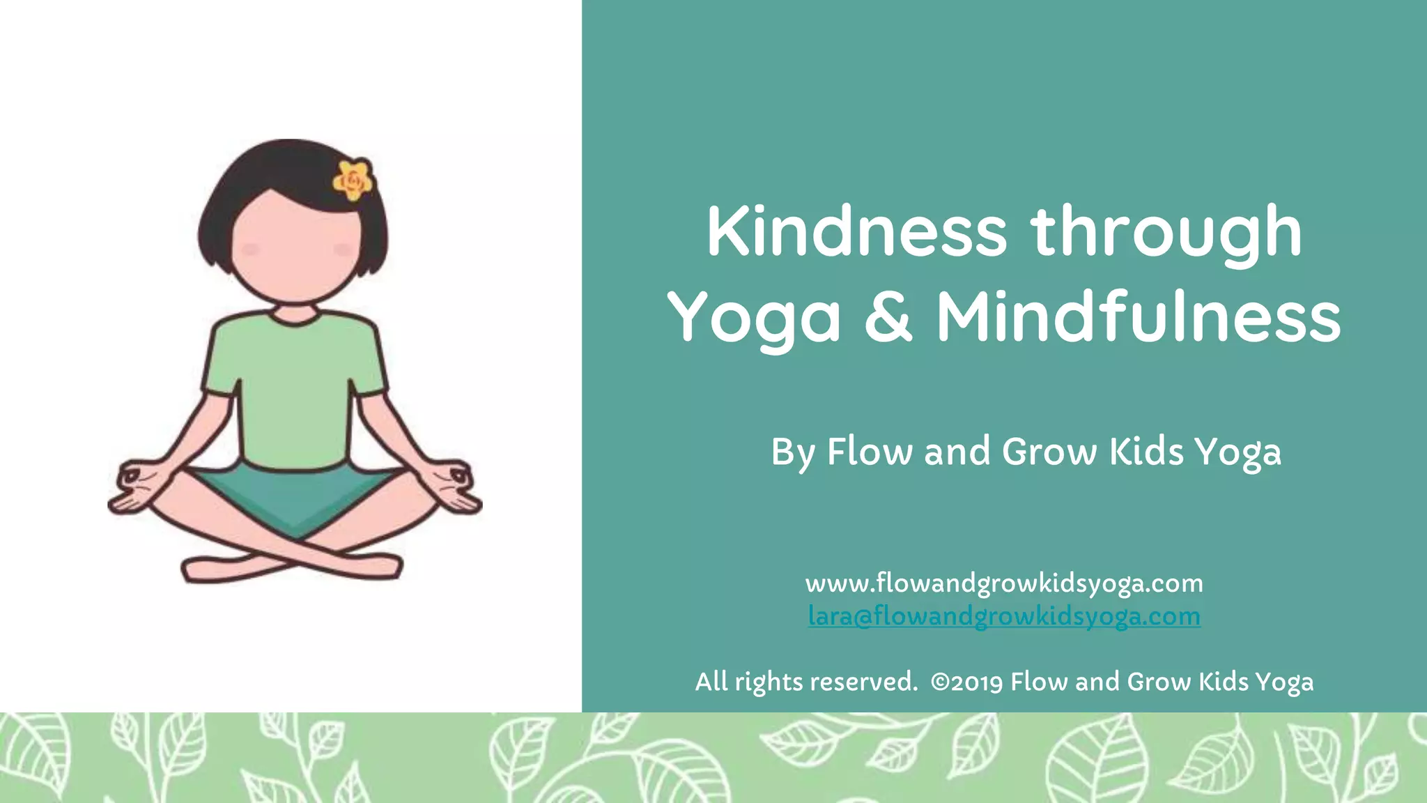 Kindness through yoga and mindfulness - student workshop | PPT