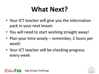 Dame Elizabeth Cadbury Year 8 ICT Homework Project | PPT