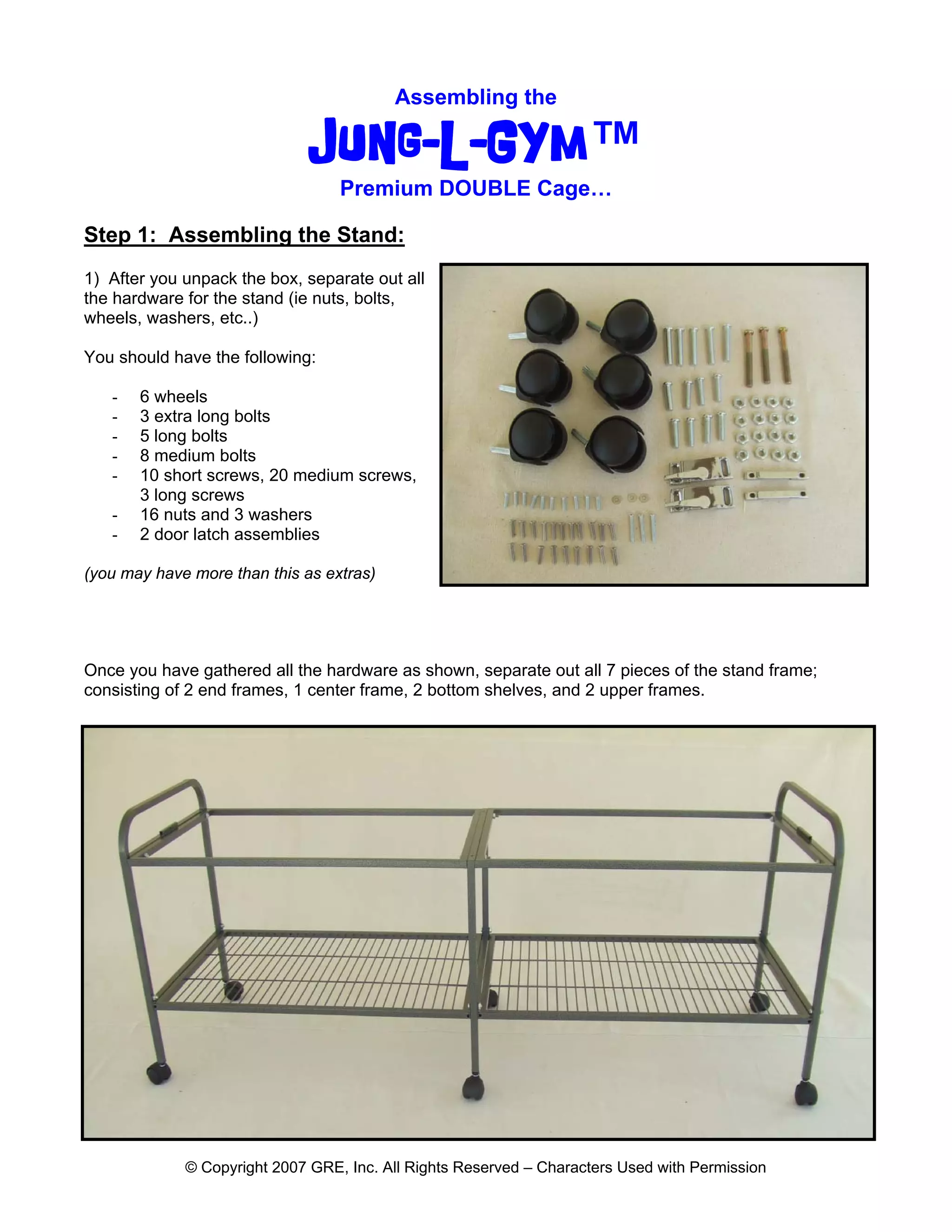Assembly instructions-double-cage | PDF | Birds | Pets