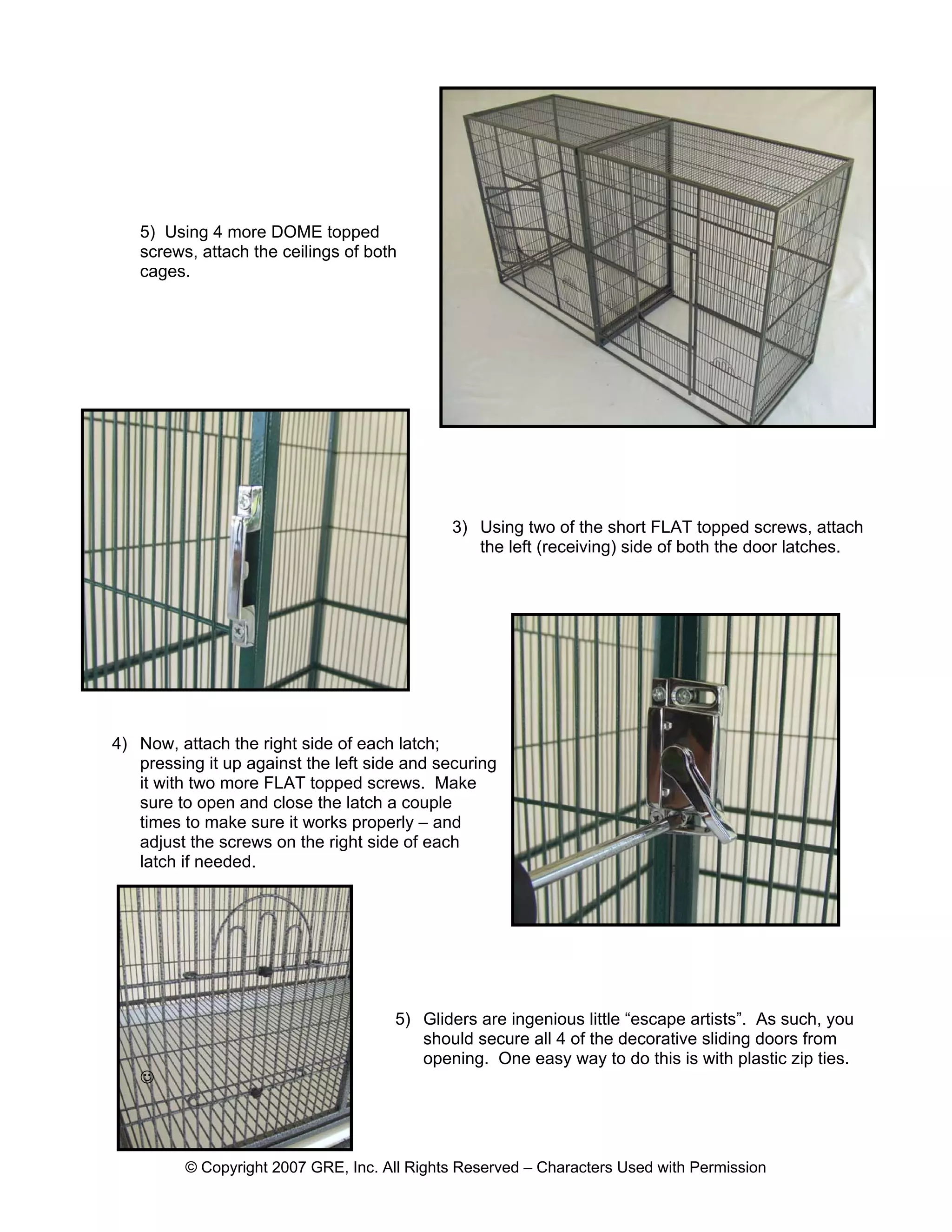 Assembly instructions-double-cage | PDF | Birds | Pets