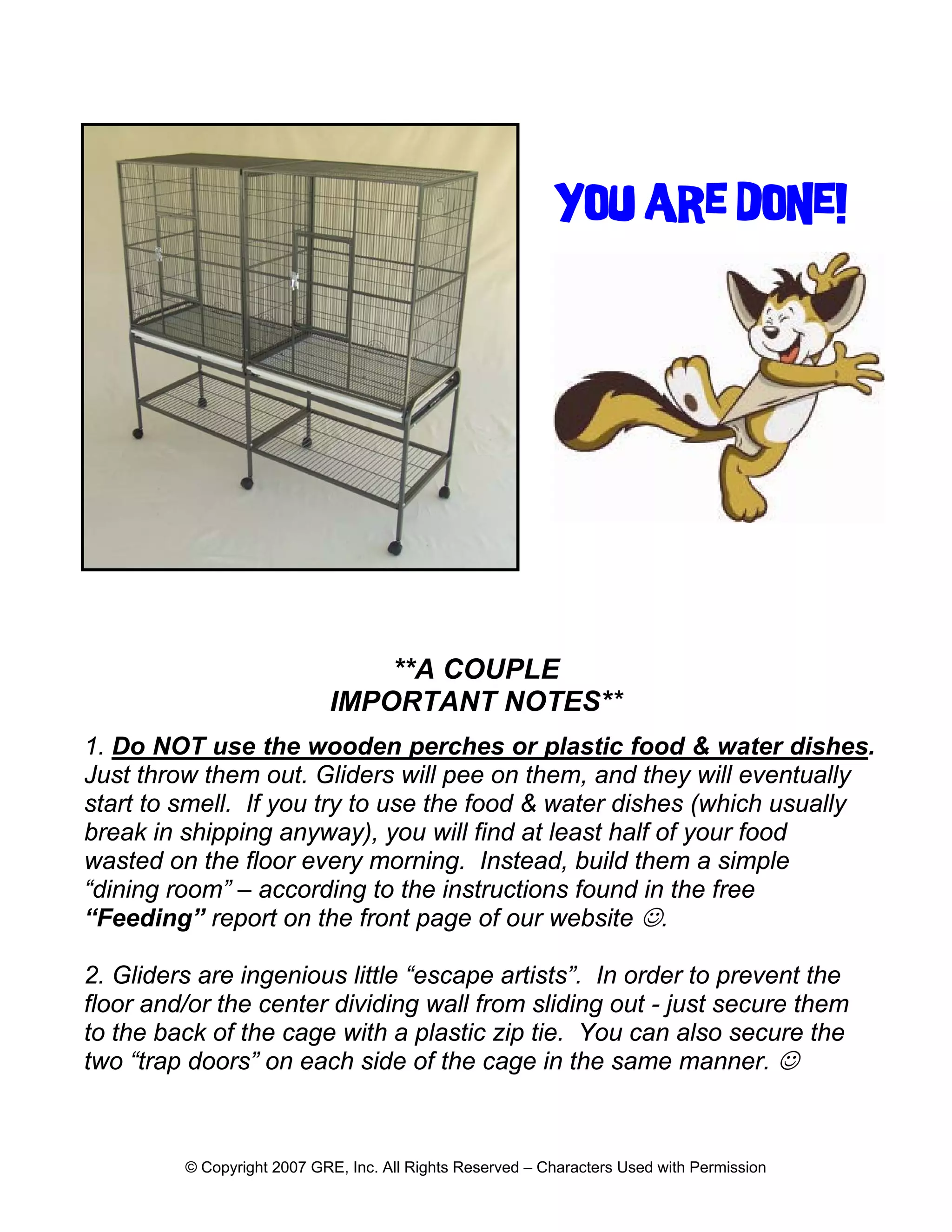 Assembly instructions-double-cage | PDF | Birds | Pets