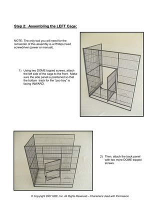 Assembly instructions-double-cage | PDF