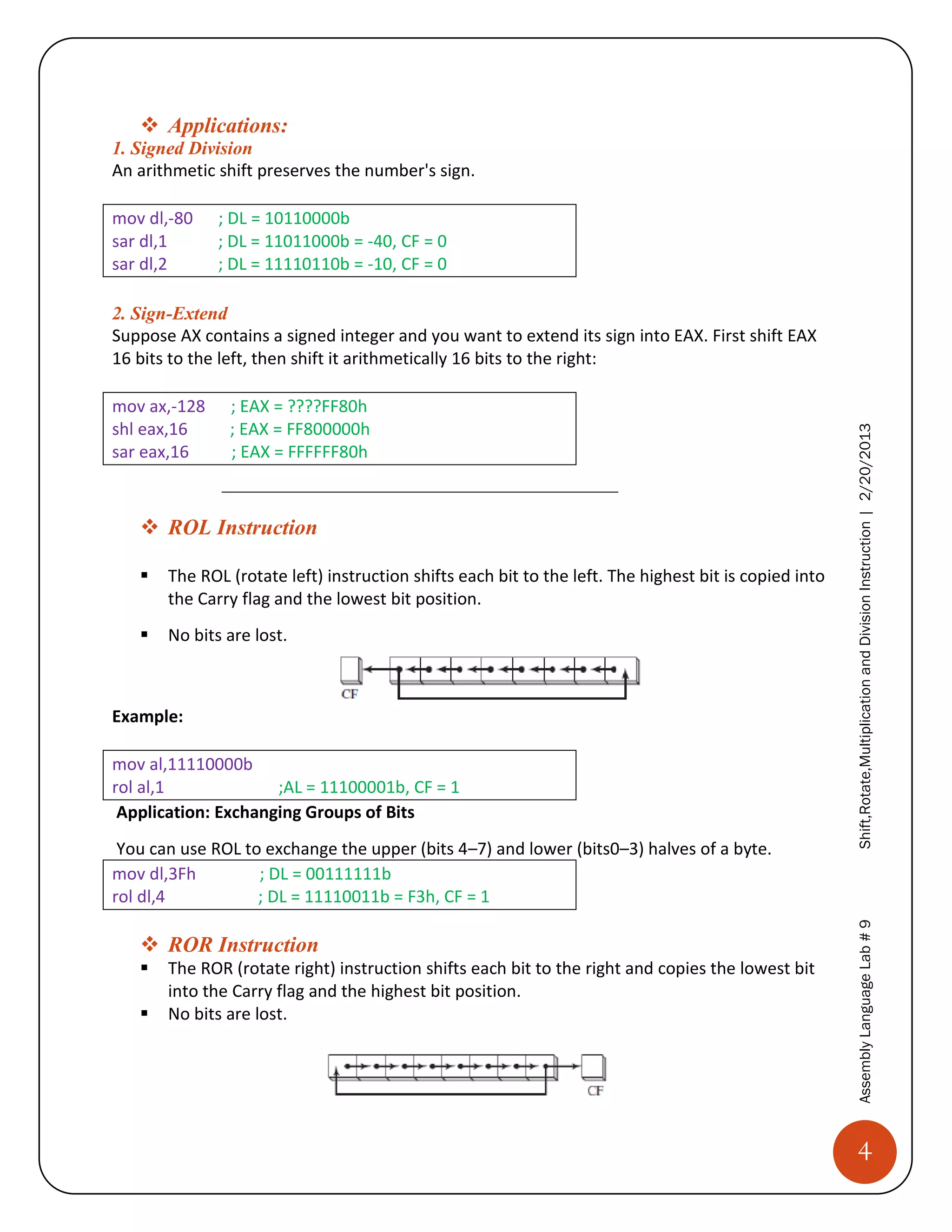 Assembly language-lab9 | PDF | Free Download