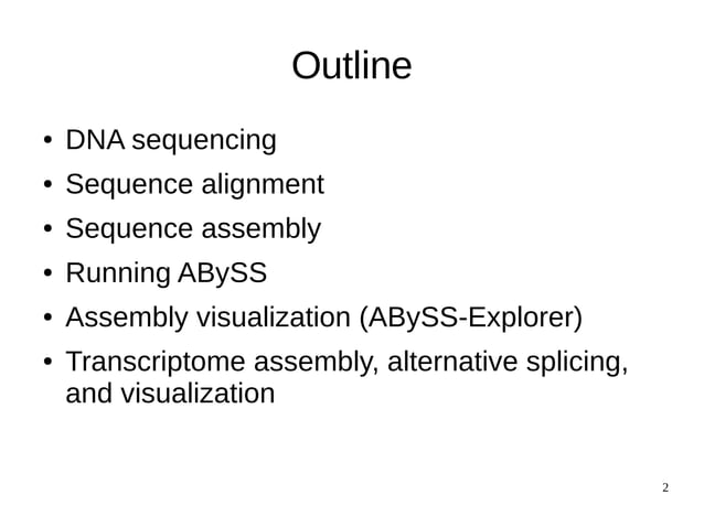 Sequencing, Alignment and Assembly | PPT