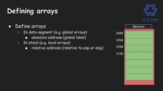 Introduction to 8086 Assembly language & arrays | PDF