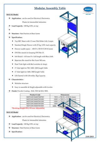 Assembly tables[1] | PDF