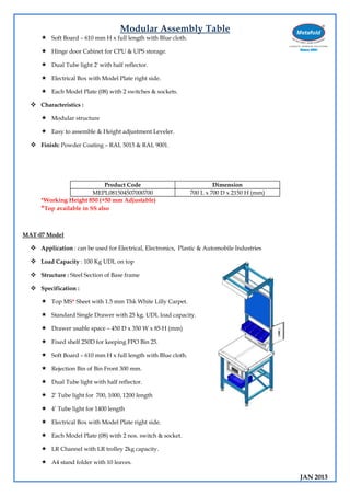Assembly tables[1] | PDF | Home Appliances | Home & Garden