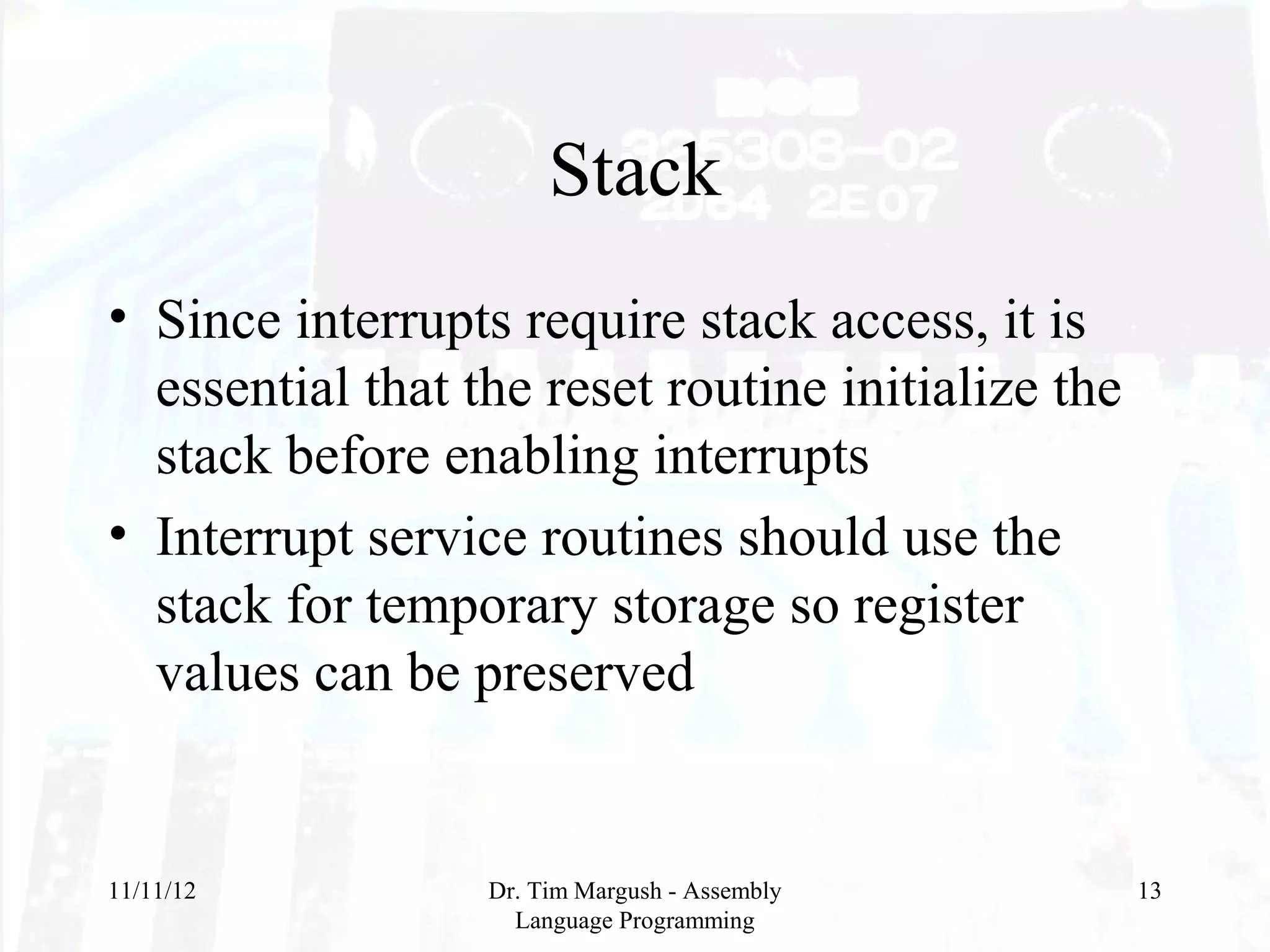 Assembly10 interrupts | PPT
