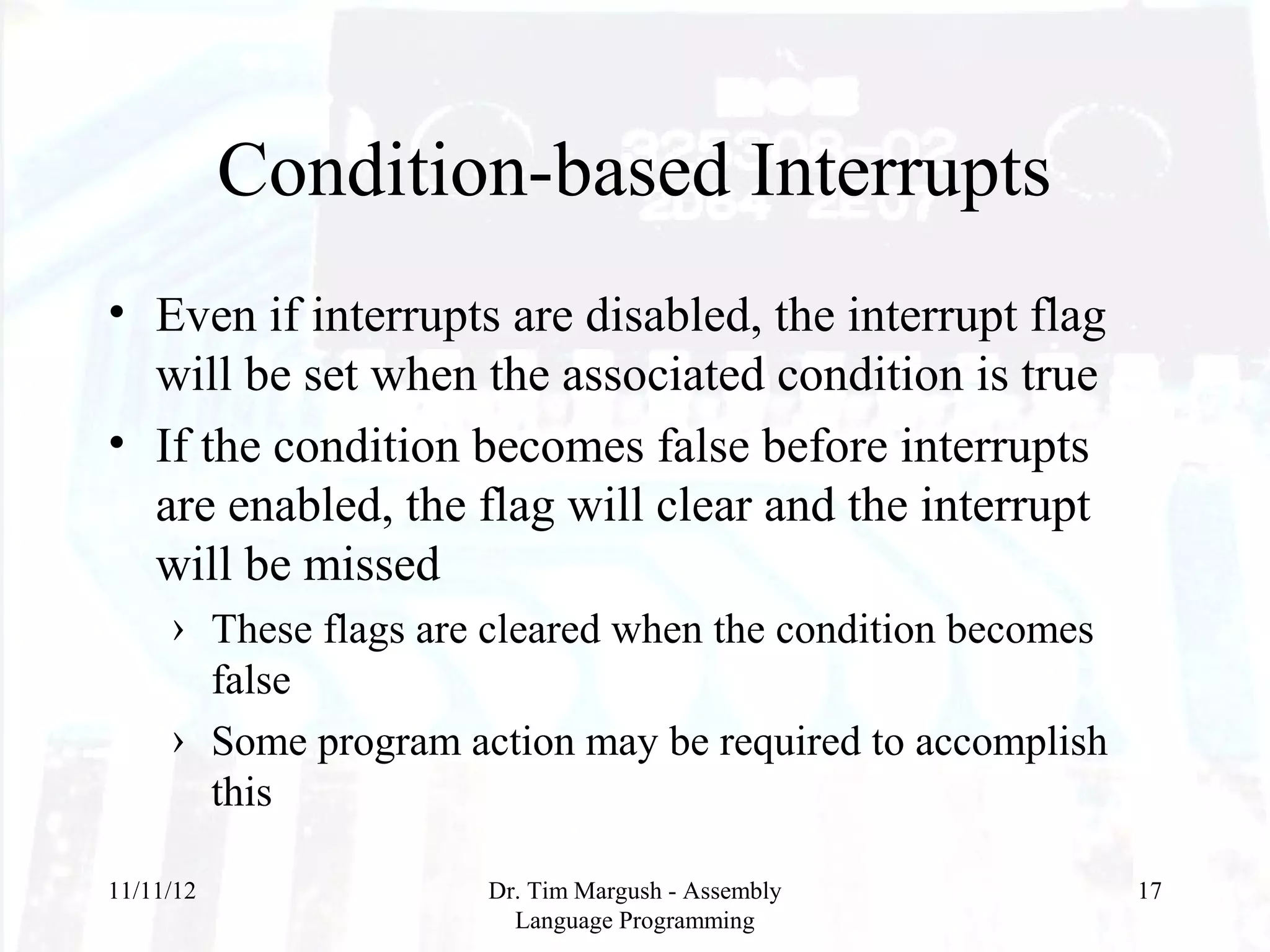 Assembly10 interrupts | PPT