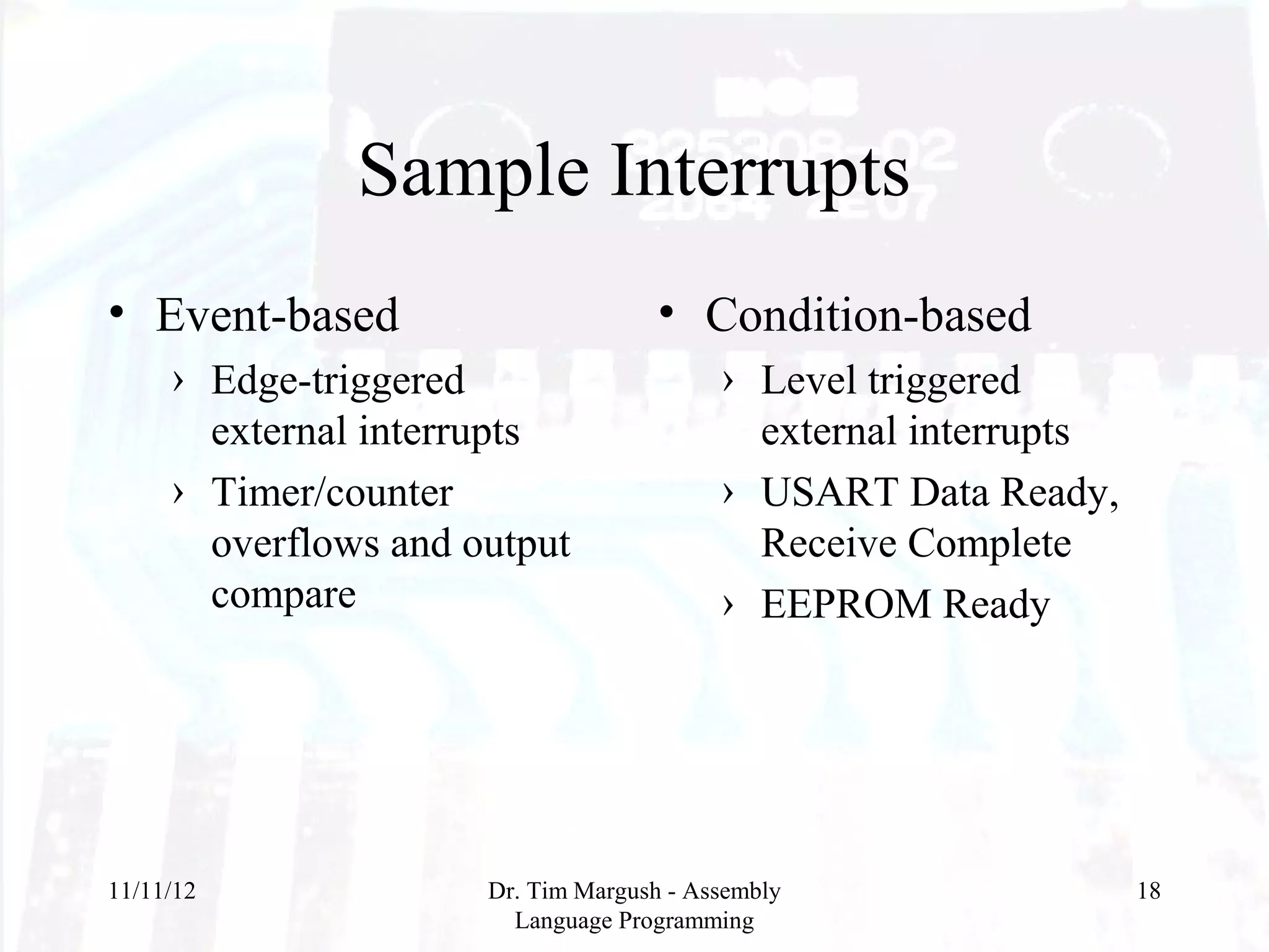 Assembly10 interrupts | PPT