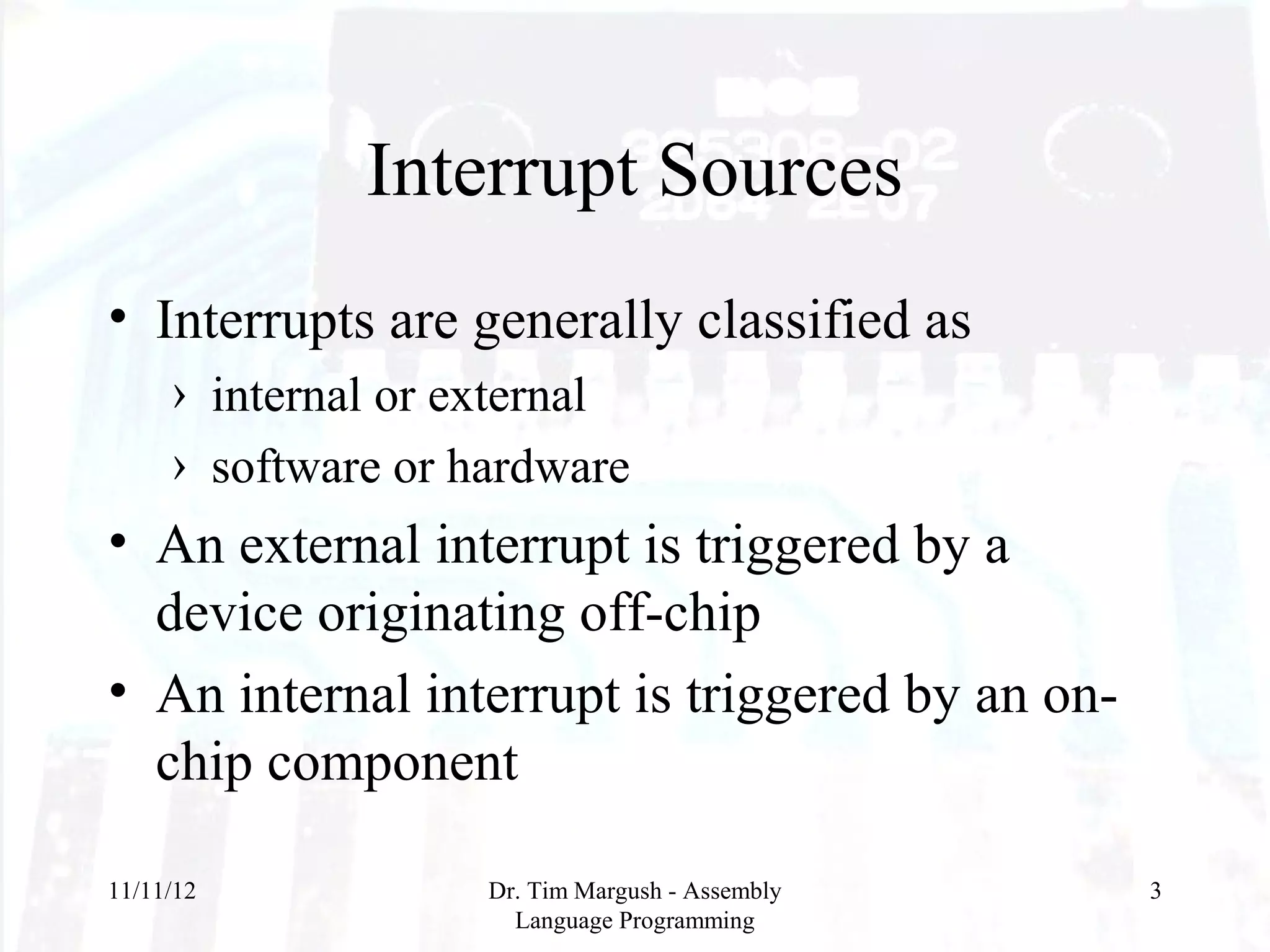Assembly10 interrupts | PPT