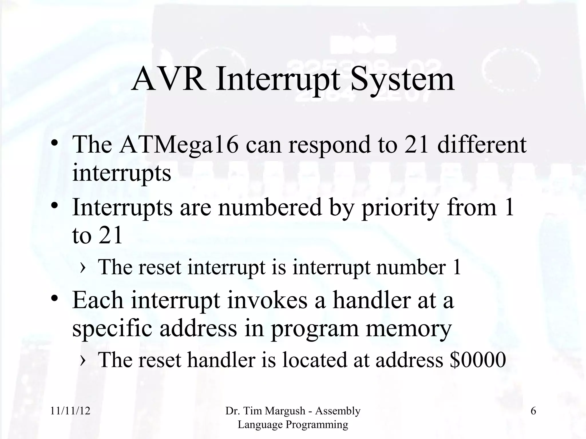 Assembly10 interrupts | PPT
