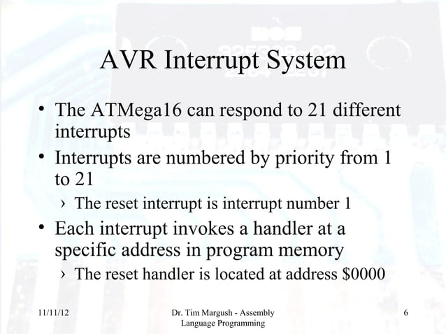 Assembly10 interrupts | PPT | Operating Systems | Computer Software and Applications