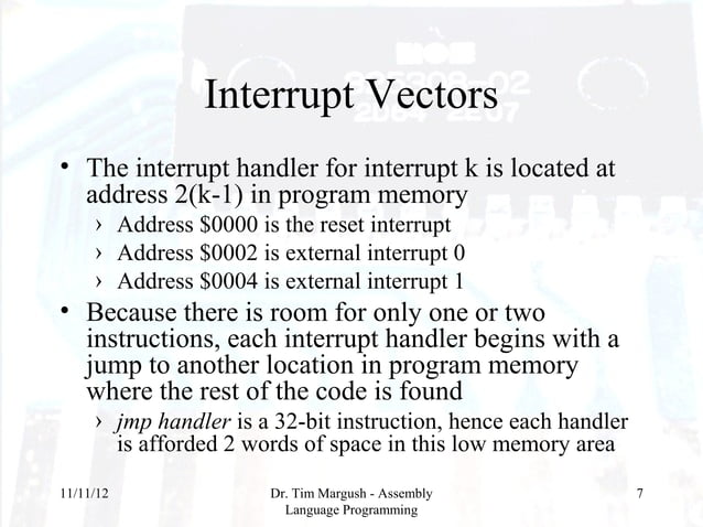 Assembly10 interrupts | PPT | Operating Systems | Computer Software and Applications