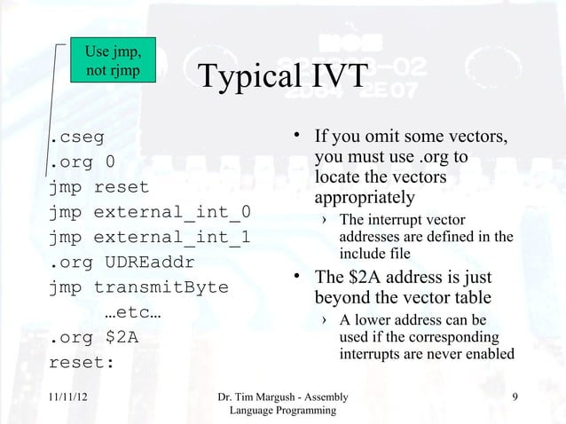 Assembly10 interrupts | PPT | Operating Systems | Computer Software and Applications