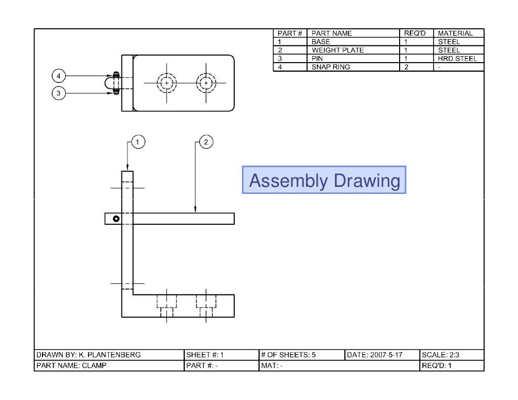 Assembly drawing