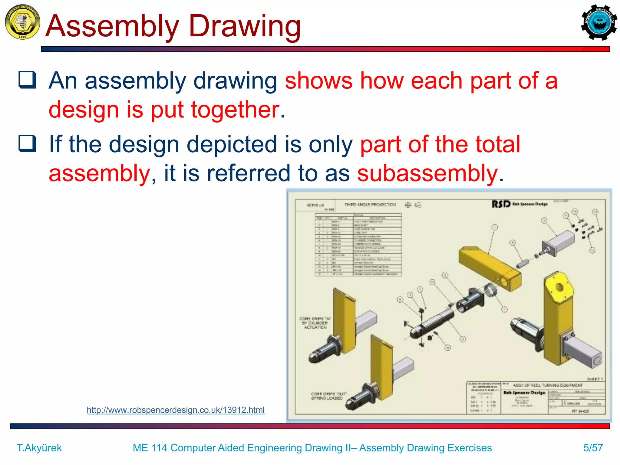 Assembly drawing exercises | PDF