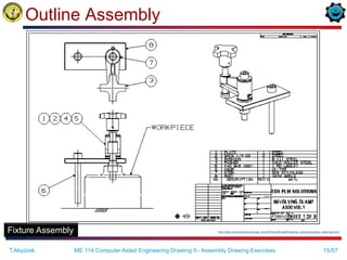 Assembly drawing exercises | PDF